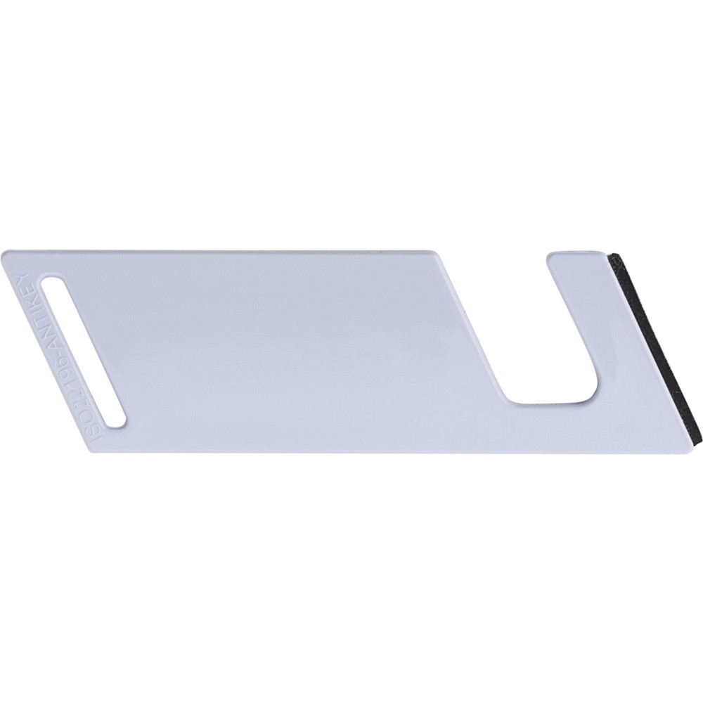 Printed Antibacterial ABS phone stand Alani, white (Office desk equipment)
