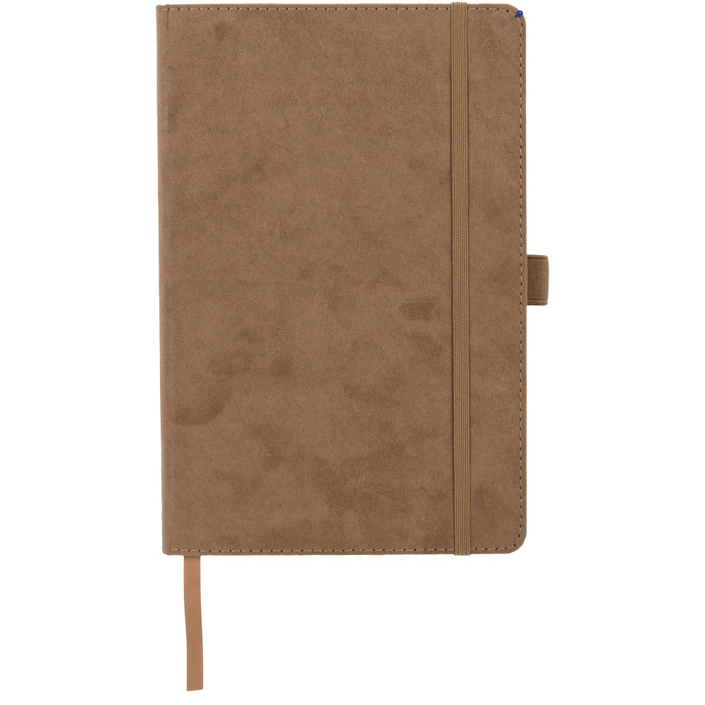 Printed Carbony A5 suede notebook, Brown (Notebooks)