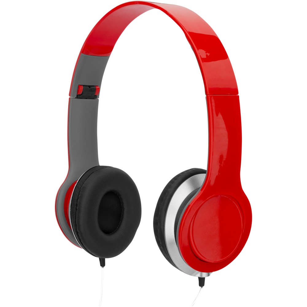 Printed Cheaz foldable headphones, Red (Earphones, headphones)