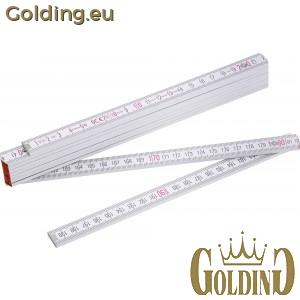Printed Folding ruler Stabila Pro, white (Measure instruments)