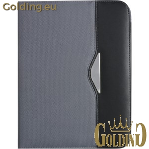 Printed Nylon (600D) folder Ivo, grey (Folders)