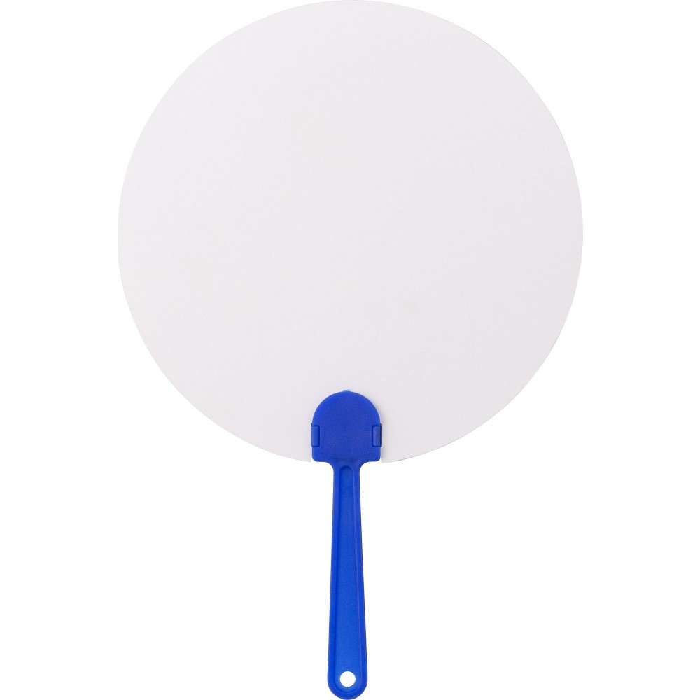 Printed Paper hand fan Ciara, cobalt blue (Fan)