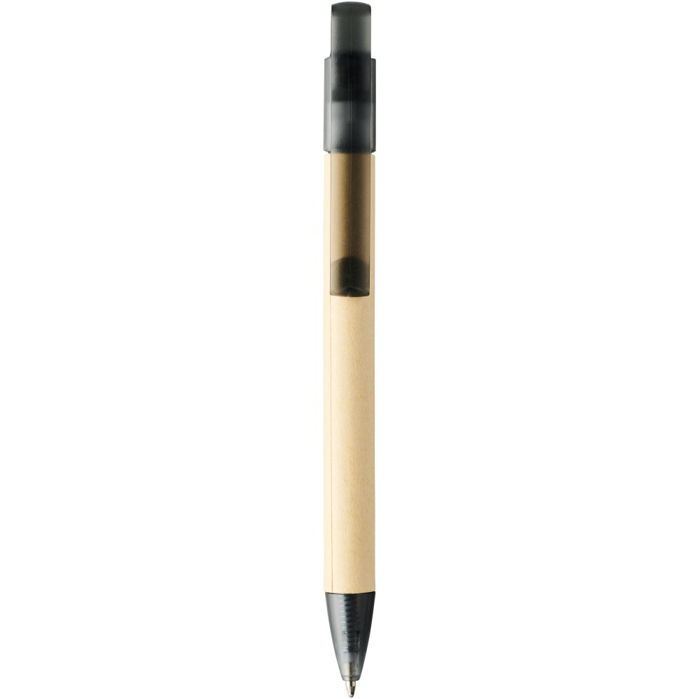 Printed Safi paper ballpoint pen - BL Ink, solid black (Wooden, bamboo ...