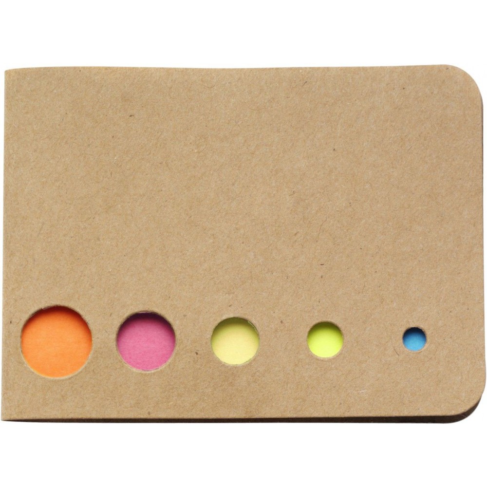 Printed Self adhesive memo's, brown (Sticky notes) Printed Self adhesive memo's, brown (Sticky notes)